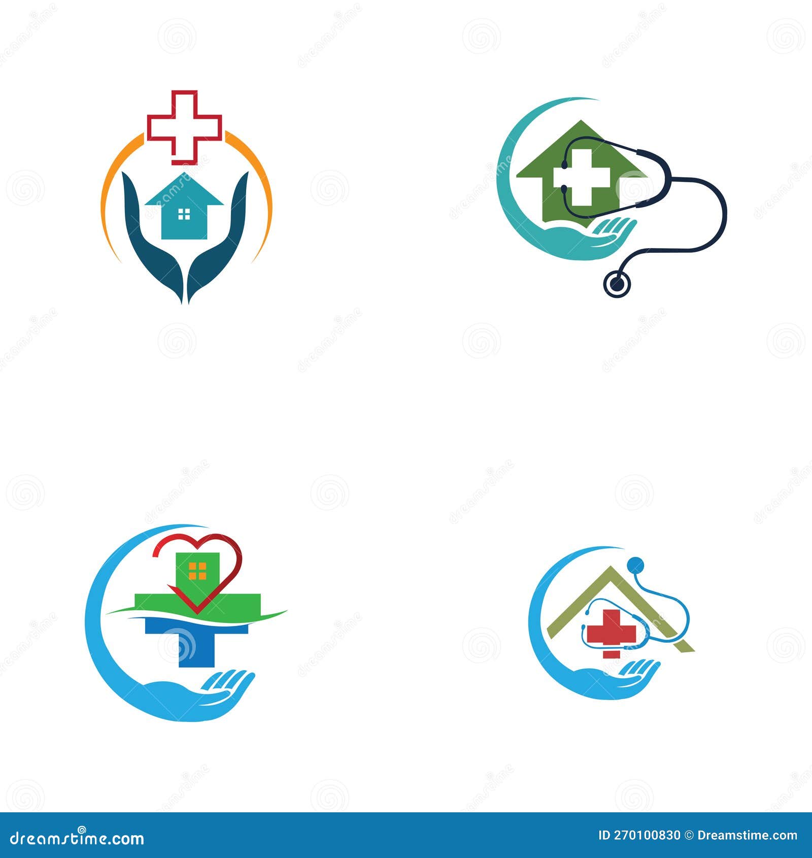Home Care Logo Template, Medical Home Logo Stock Vector - Illustration ...