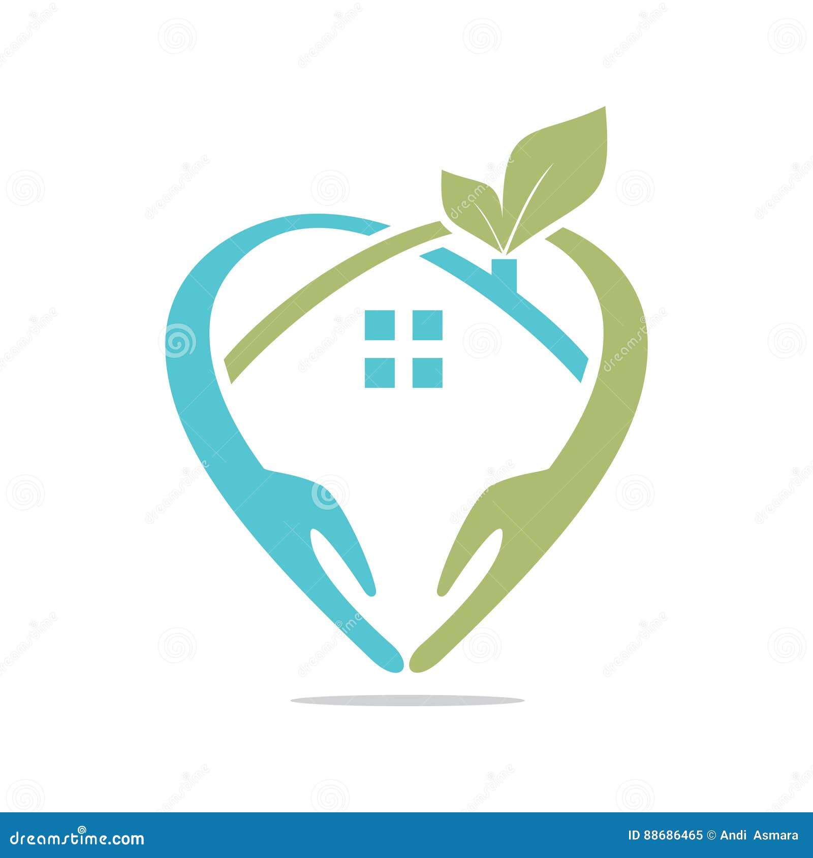 Home Care stock vector. Illustration of leaf, foundation - 88686465