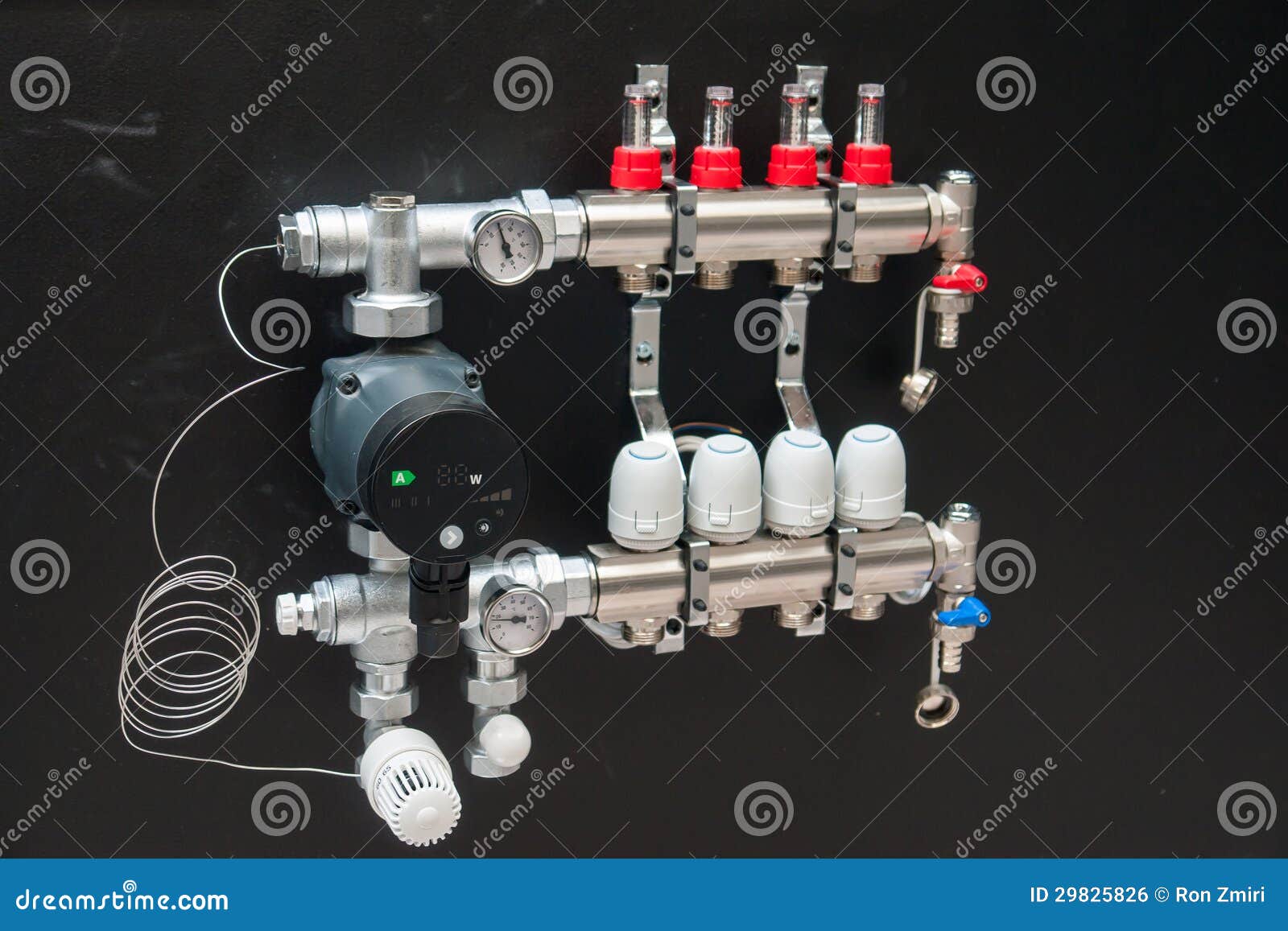 Central Heating Control Panel Stock Photo - Image of element, display ...