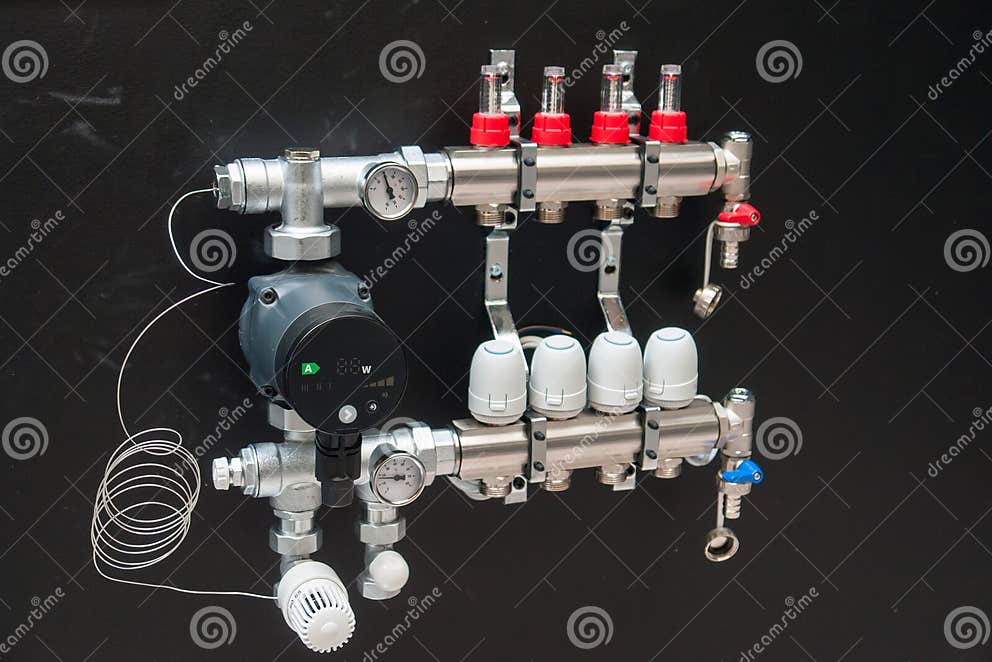 Central Heating Control Panel Stock Photo - Image of element, display ...