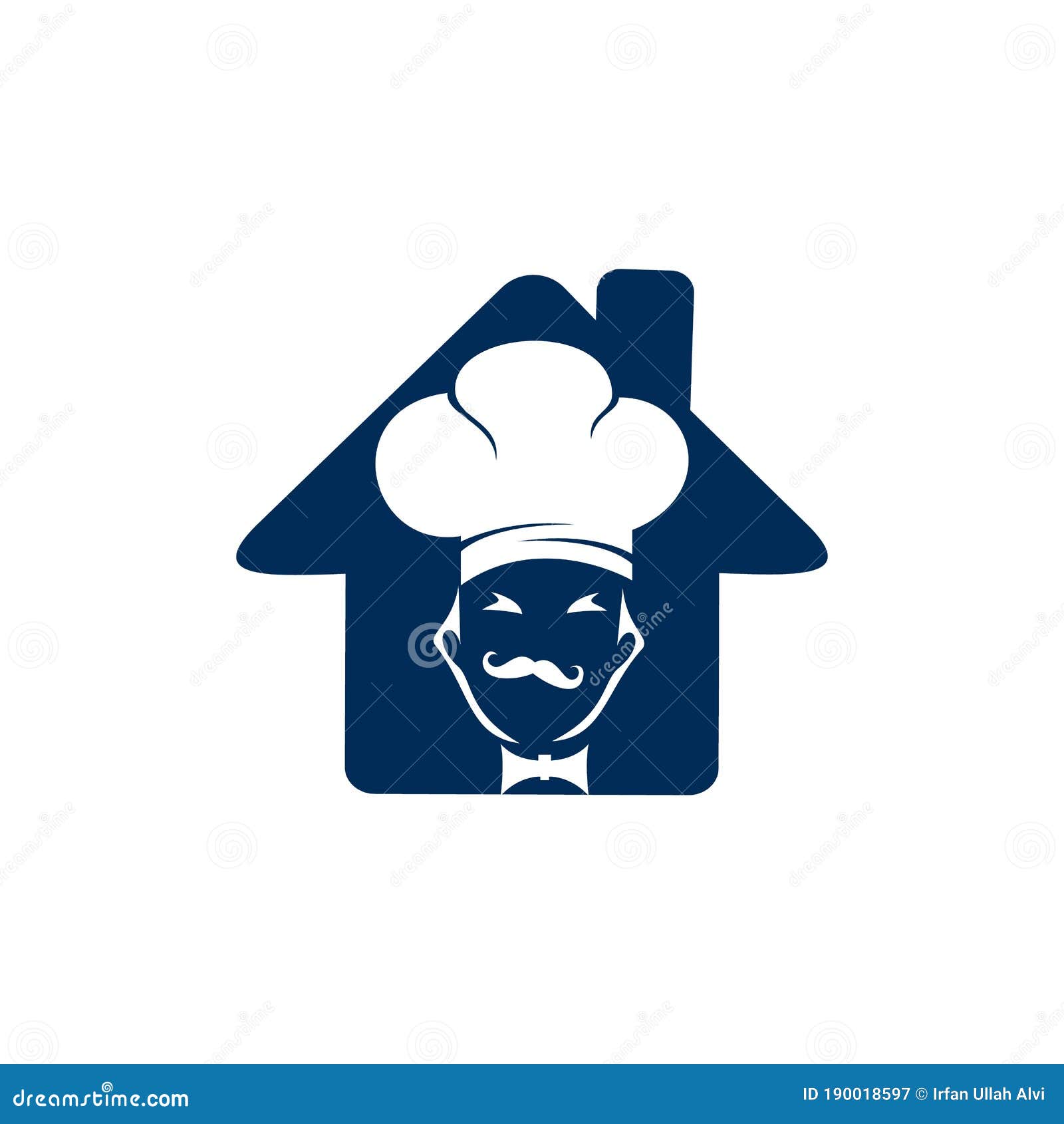 Home Chef Vector Logo Design. Stock Vector - Illustration of building ...
