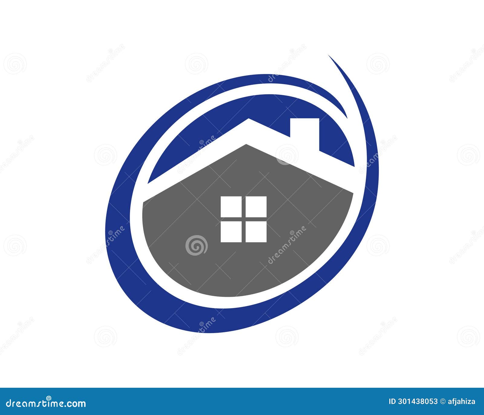 Home Circle Logo Icon Template Stock Illustration - Illustration of ...