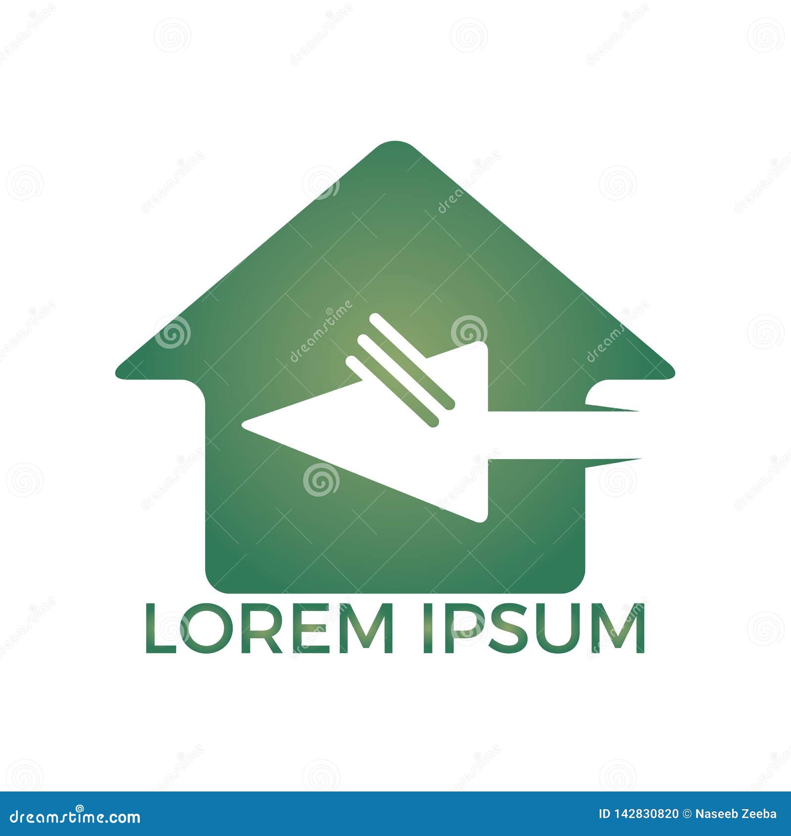 Home Click Logo Design. stock vector. Illustration of agency - 142830820