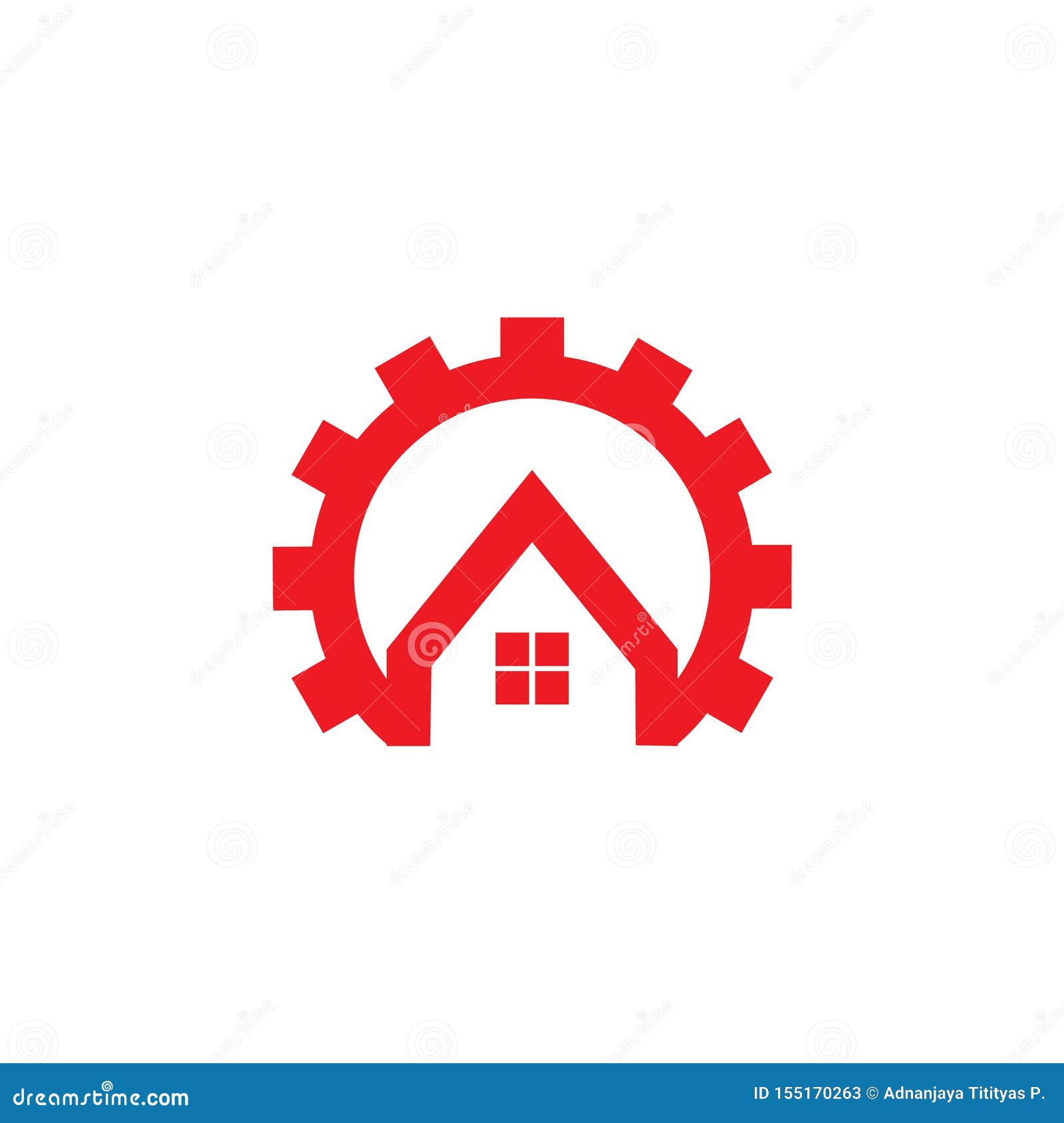 Home Cog Machine Service Symbol Decoration Logo Vector Stock Vector ...