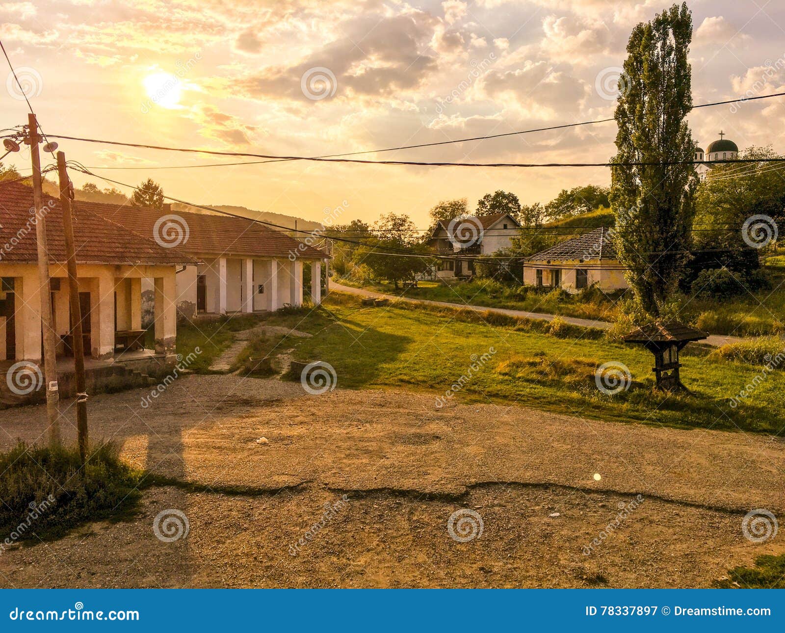 Home coming stock image. Image of beautiful, coming, sunset - 78337897