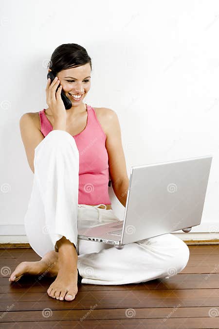 Home Computing stock photo. Image of pretty, model, beauty - 2041402
