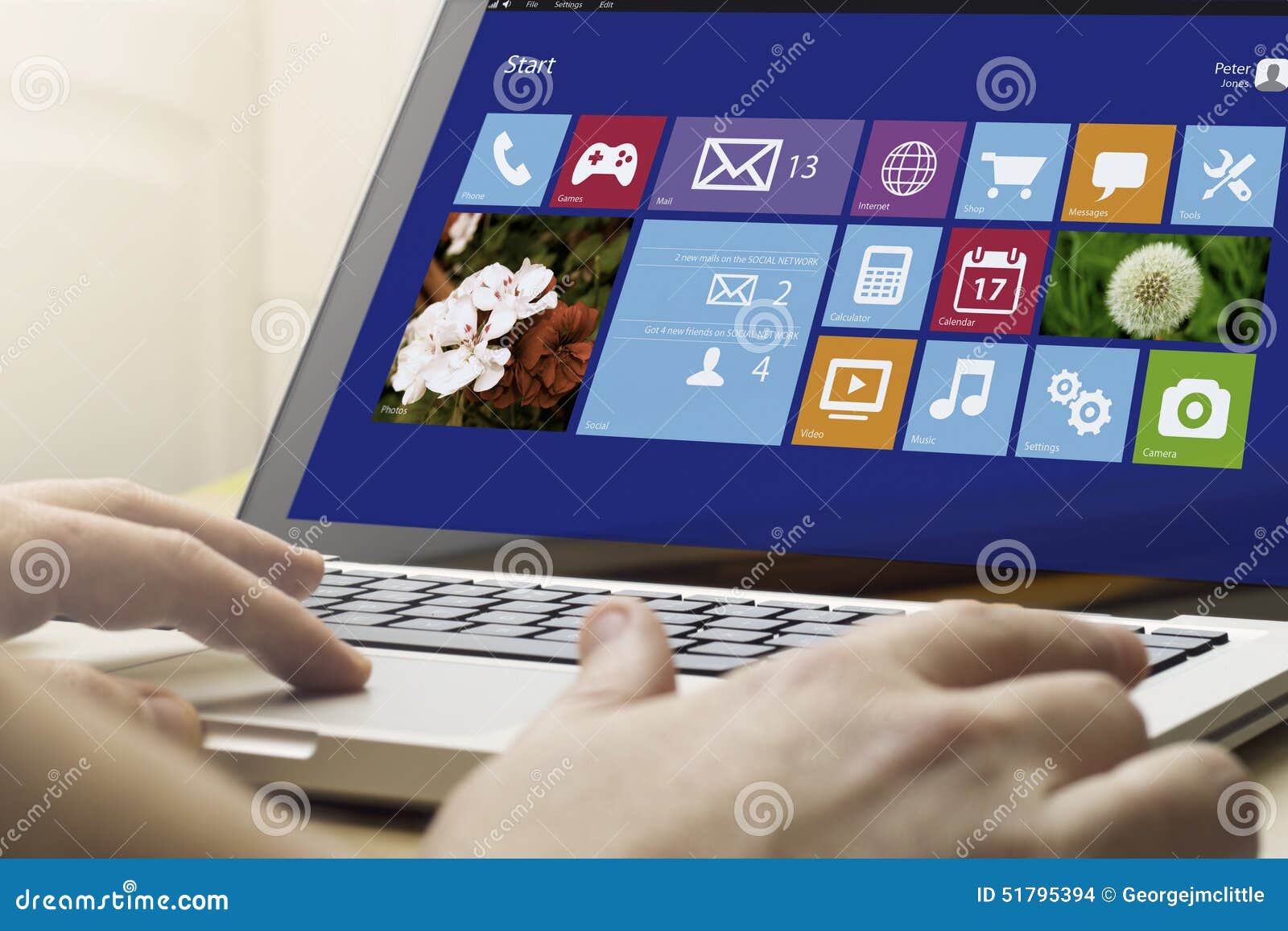 Home computing stock illustration. Illustration of design - 51795394