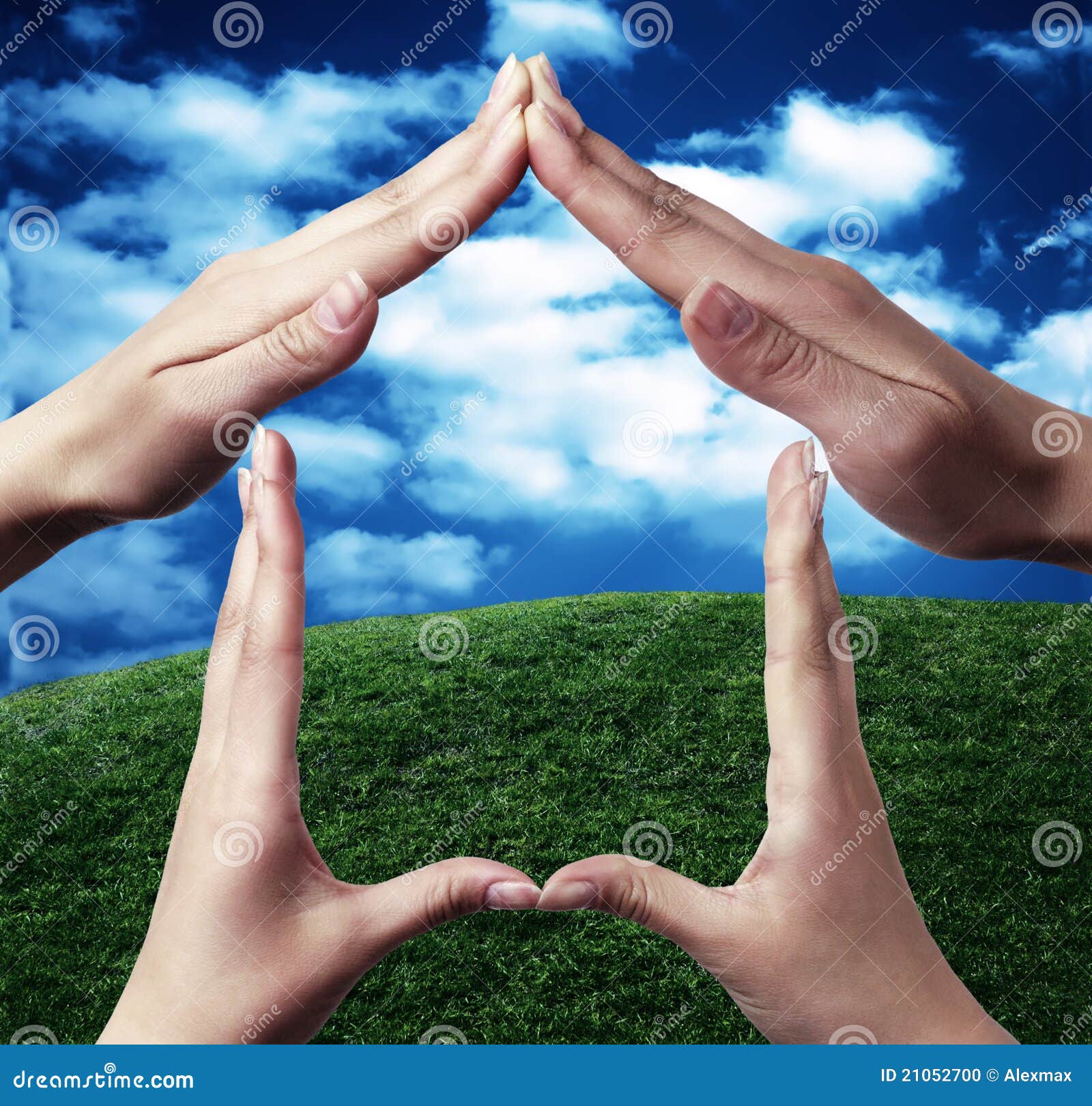 Conceptual Symbol Of Multiracial Human Hands Surrounding The Earth ...