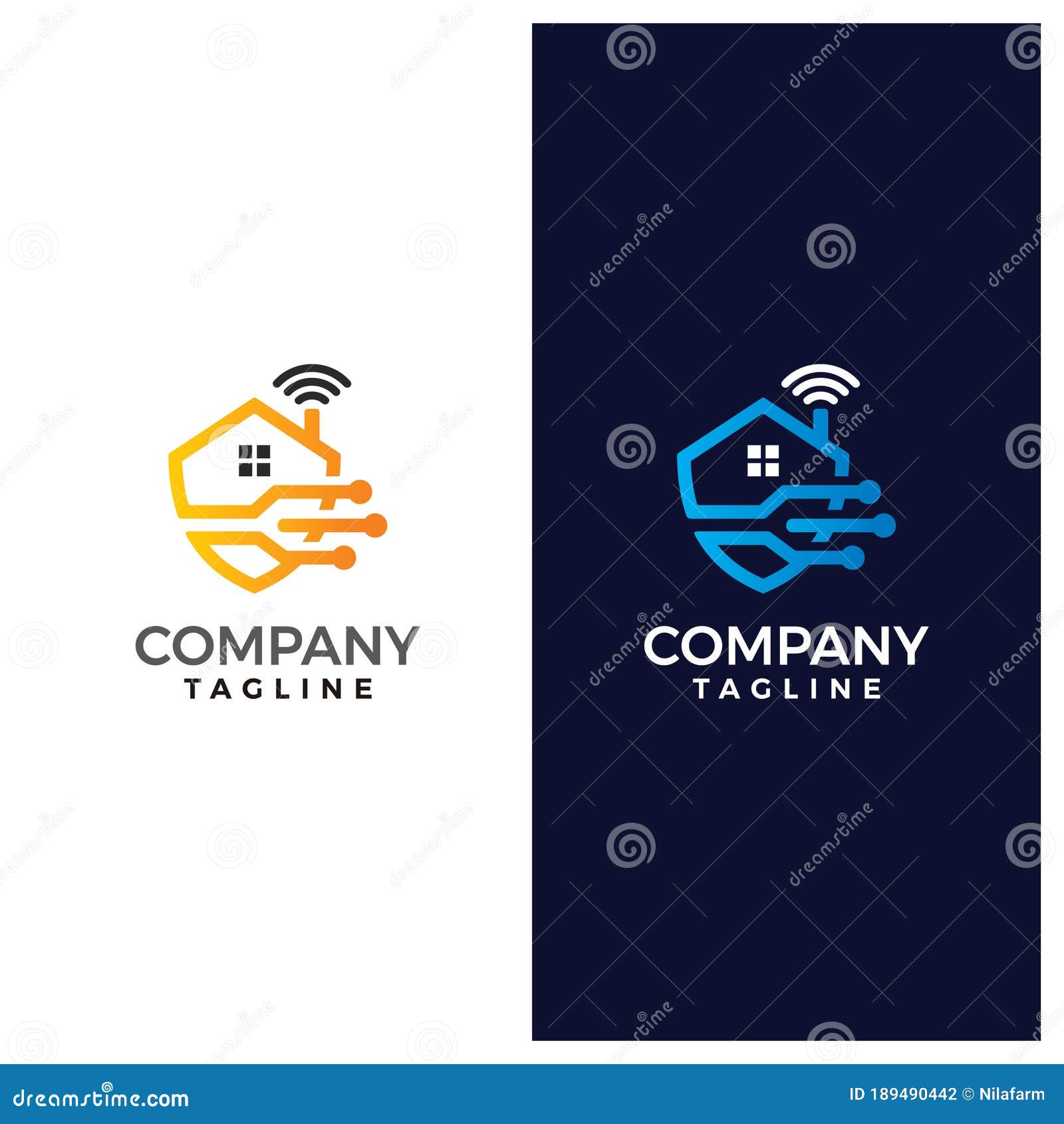 Home Connect Logo Design Template [vector] Stock Vector - Illustration ...