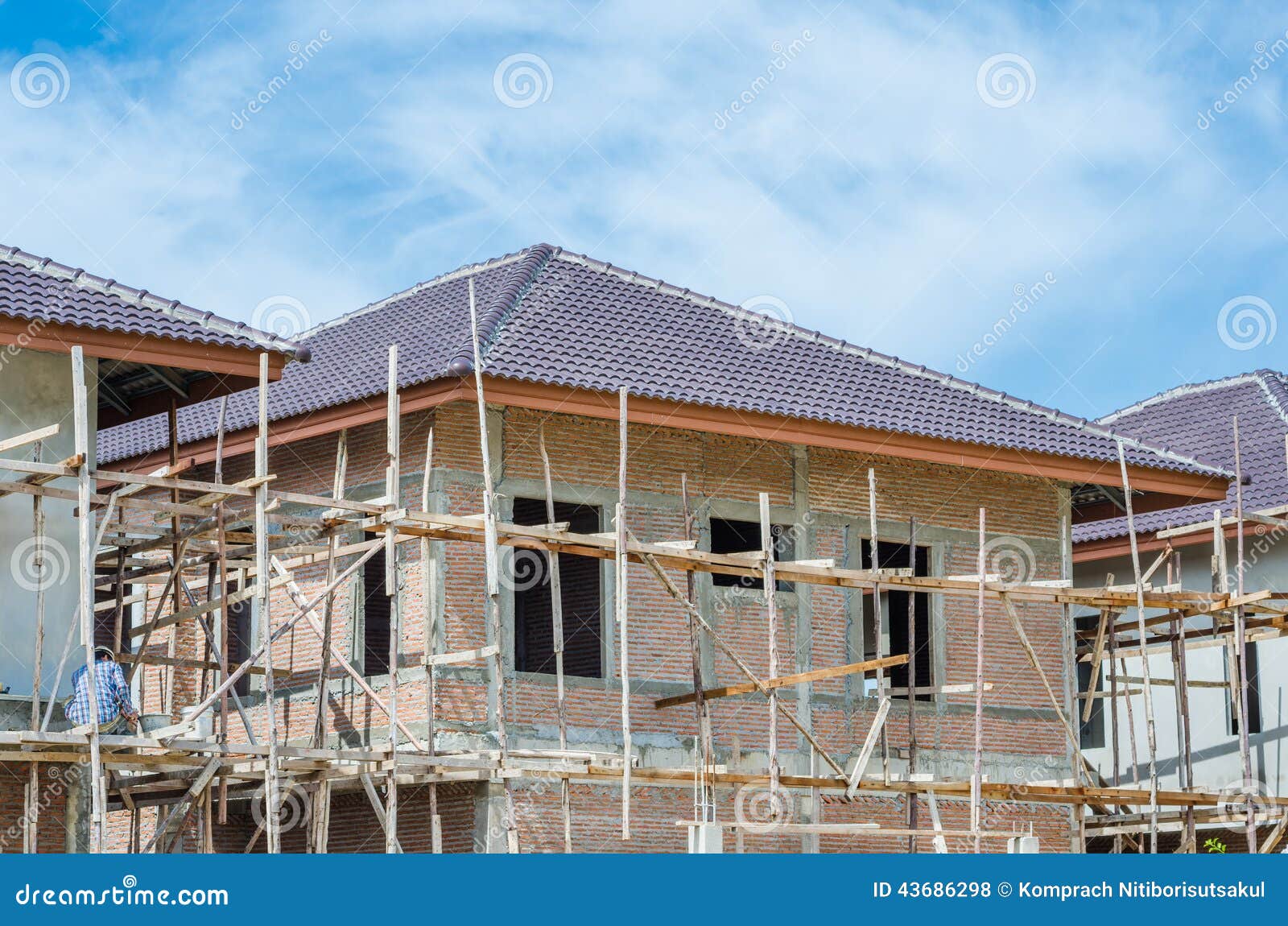 Home Construction stock photo. Image of construction - 43686298