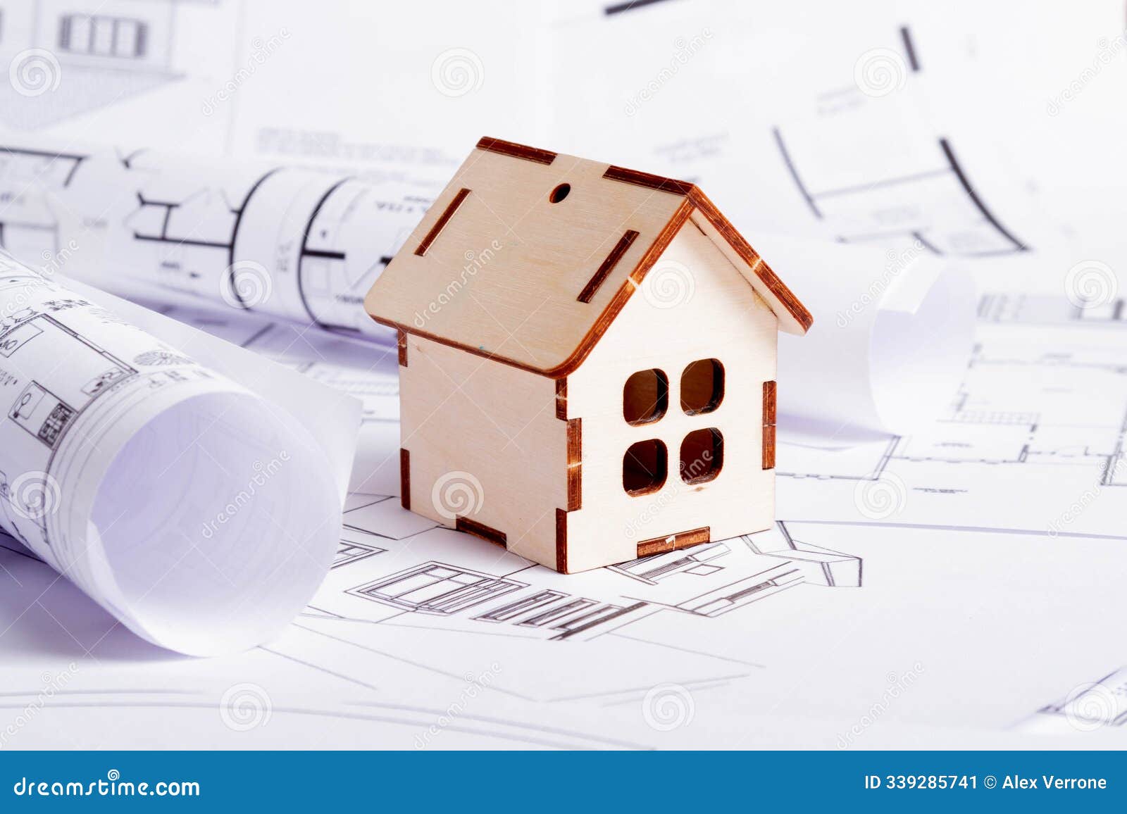 Home Construction. Construction Scheme. Work Plan with Dimensions and ...