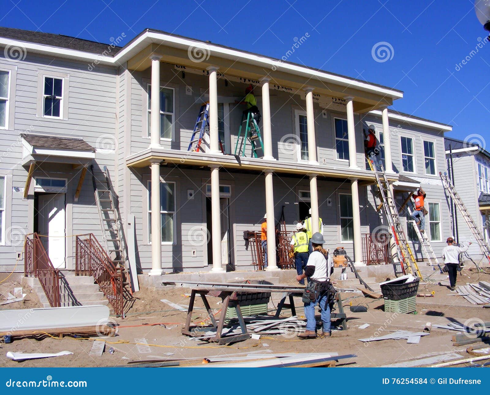 Home Construction-Housing Being Constructed Editorial Stock Image ...