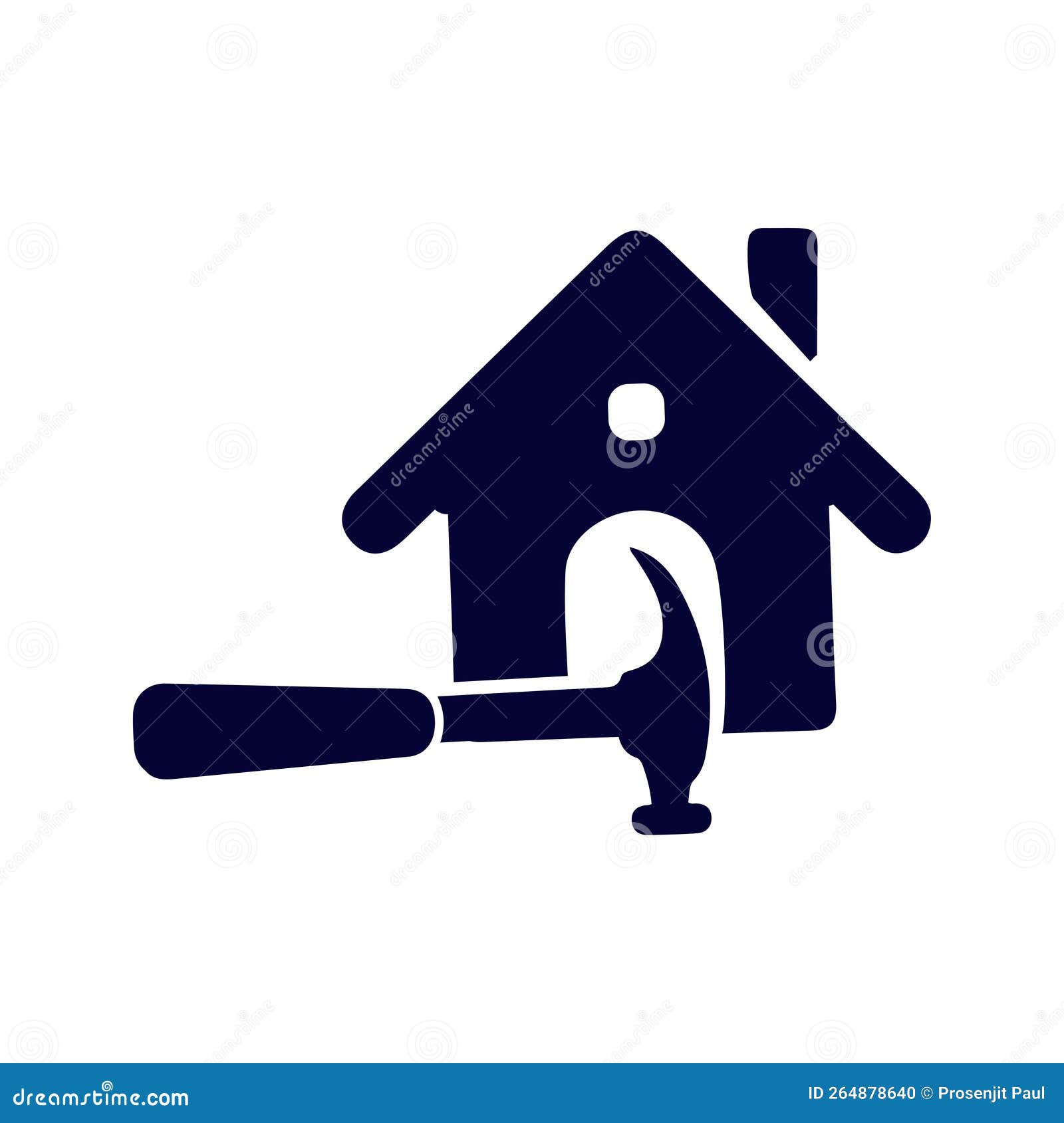 Home construction icon stock vector. Illustration of house - 264878640