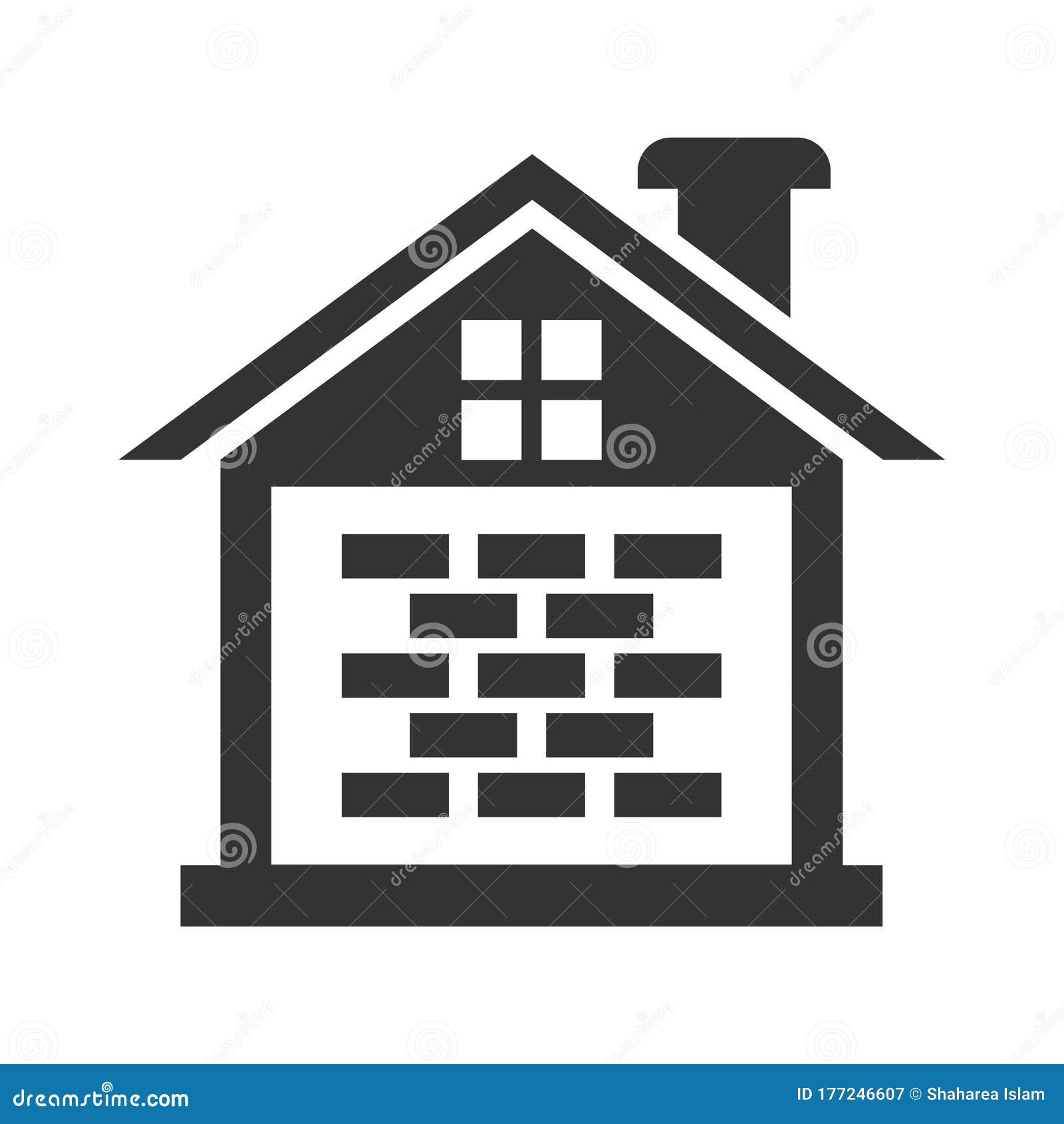 Home construction icon stock vector. Illustration of estate - 177246607