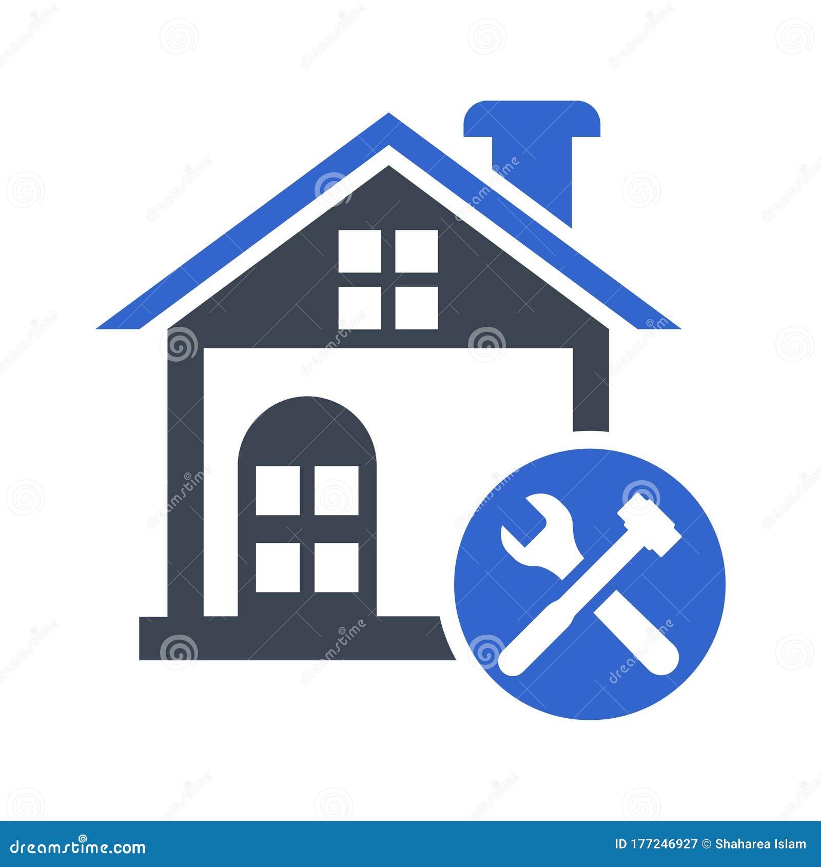 Home Construction Icon stock vector. Illustration of symbol - 177246927