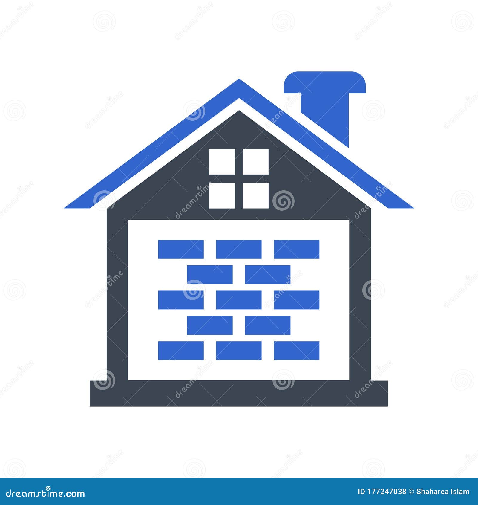 Home construction icon stock vector. Illustration of symbol - 177247038