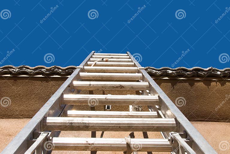 Home Construction with Ladder Stock Image - Image of build, slate: 3968409