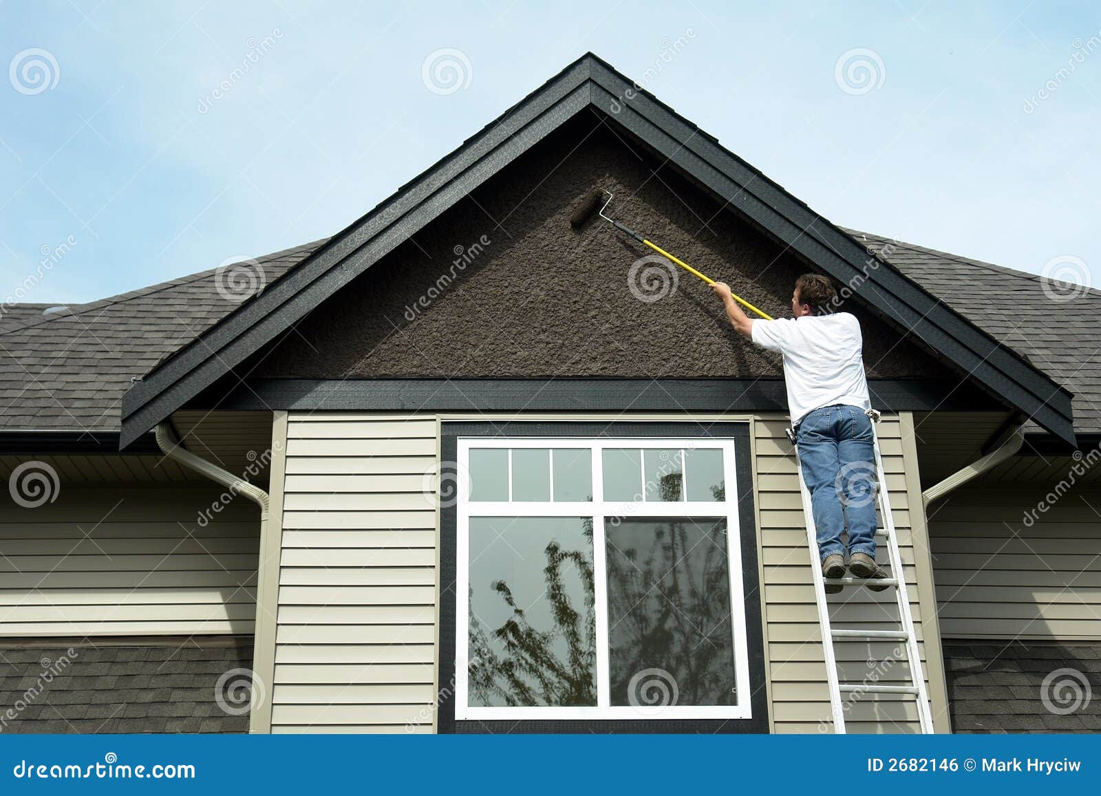 Home Construction - Painting Stock Photo - Image of gable, home: 2682146