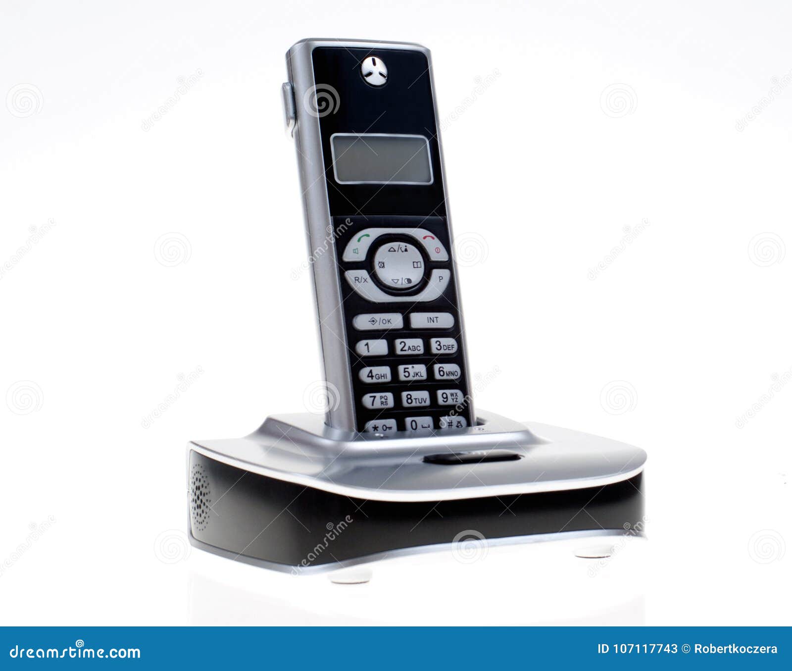 Home cordless phone stock image. Image of cordless, hand - 107117743