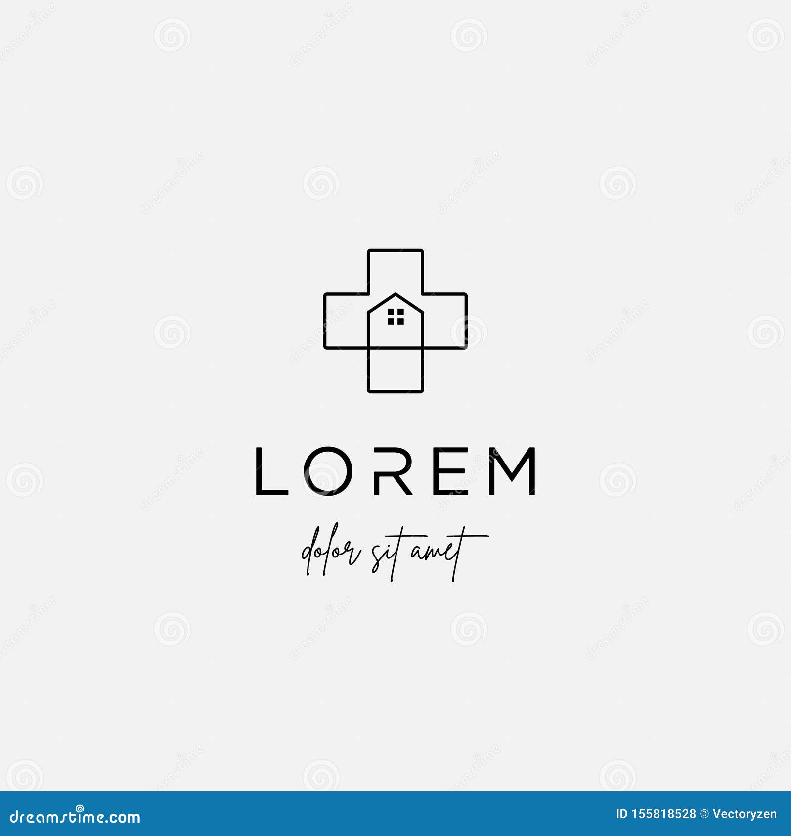 Home Cross Logo Design Vector Isolated Icon Stock Vector - Illustration ...