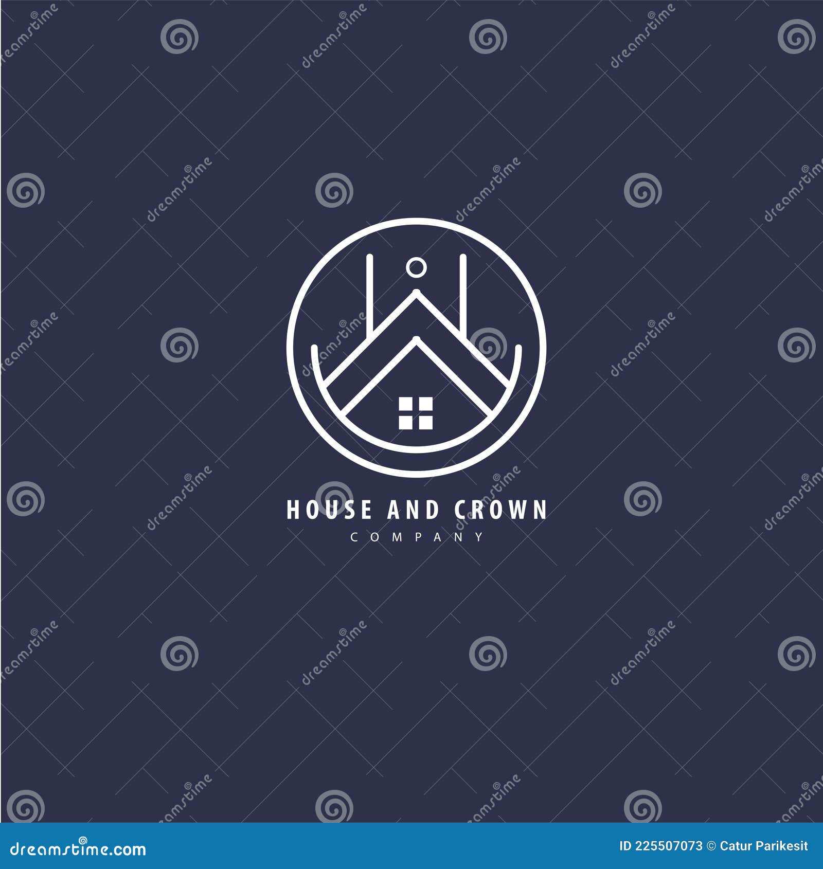 Home and Crown Logo Design Vector Illustration Stock Vector ...