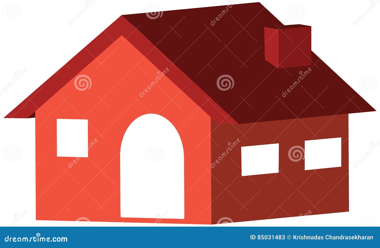 Home 3D icon in design stock vector. Illustration of design - 85031483