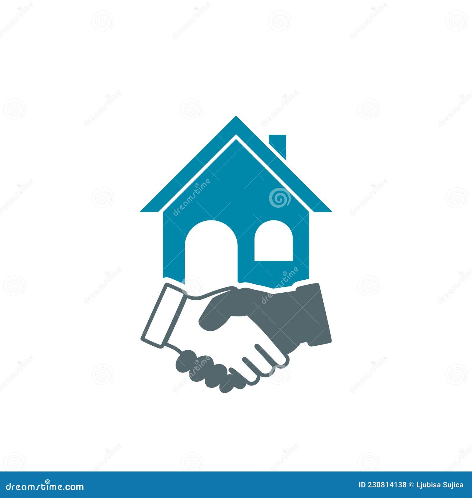 Home Deal Logo Design Isolated on White Background Stock Vector ...