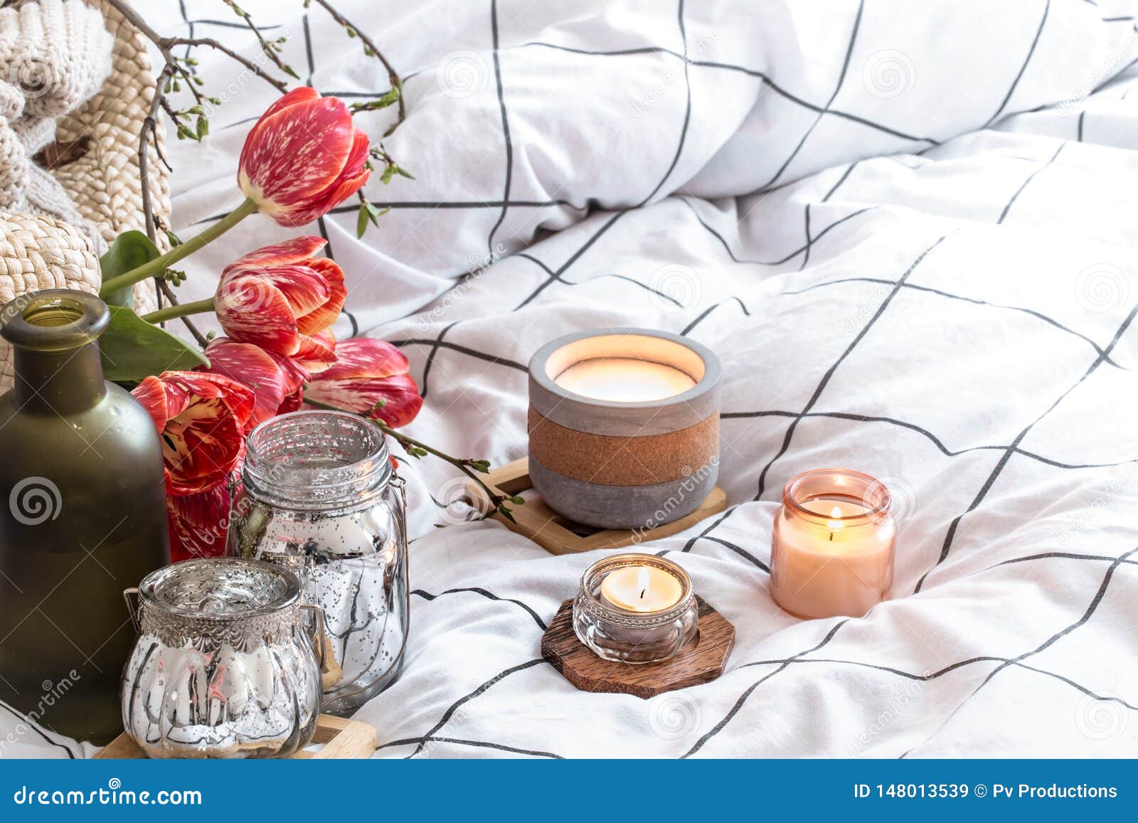 Home Decor Items in the Interior of the Room Stock Image - Image of ...