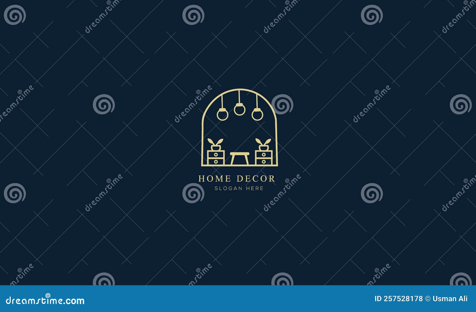 Home Decor Logo Design Vector Template, Minimal Furniture Logo Design ...