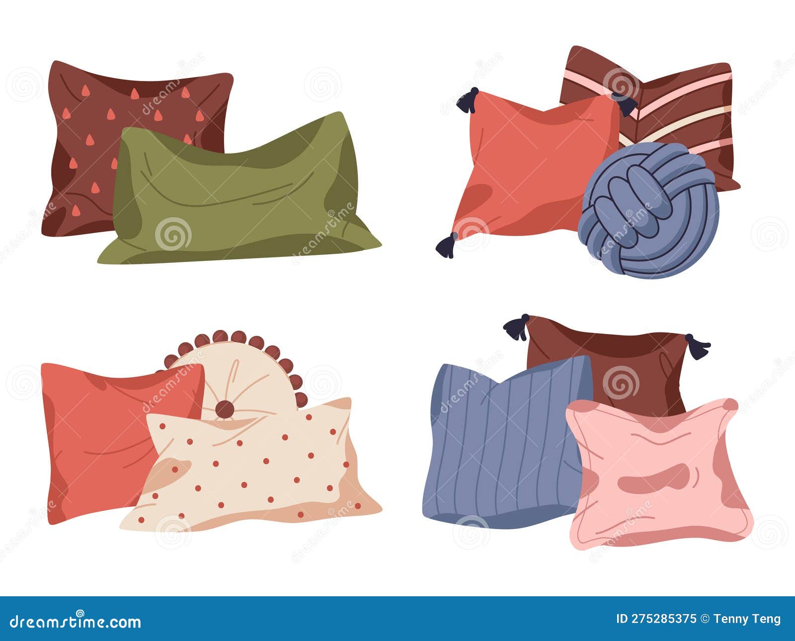 Sofa With Cushions Royalty-Free Stock Image | CartoonDealer.com #37640986