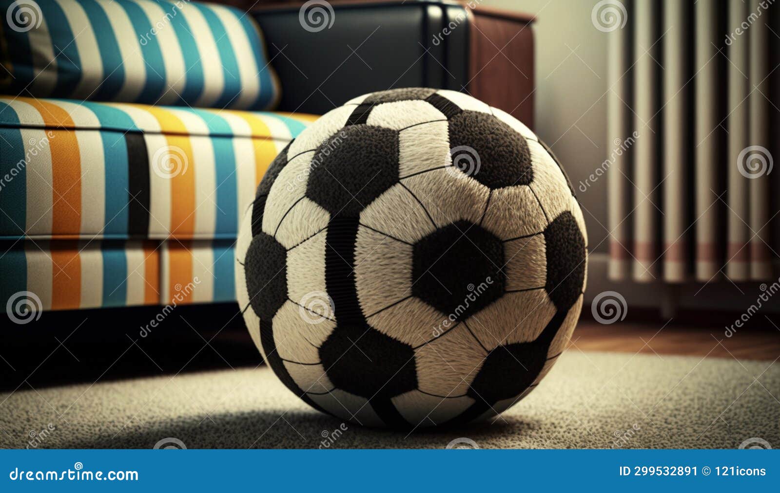 Home Decor Sitting Ball. Generative AI Stock Illustration ...