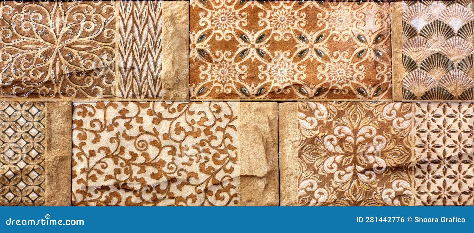 Home Decorative Brick Wall Tiles Design Texture Background Stock Photo ...