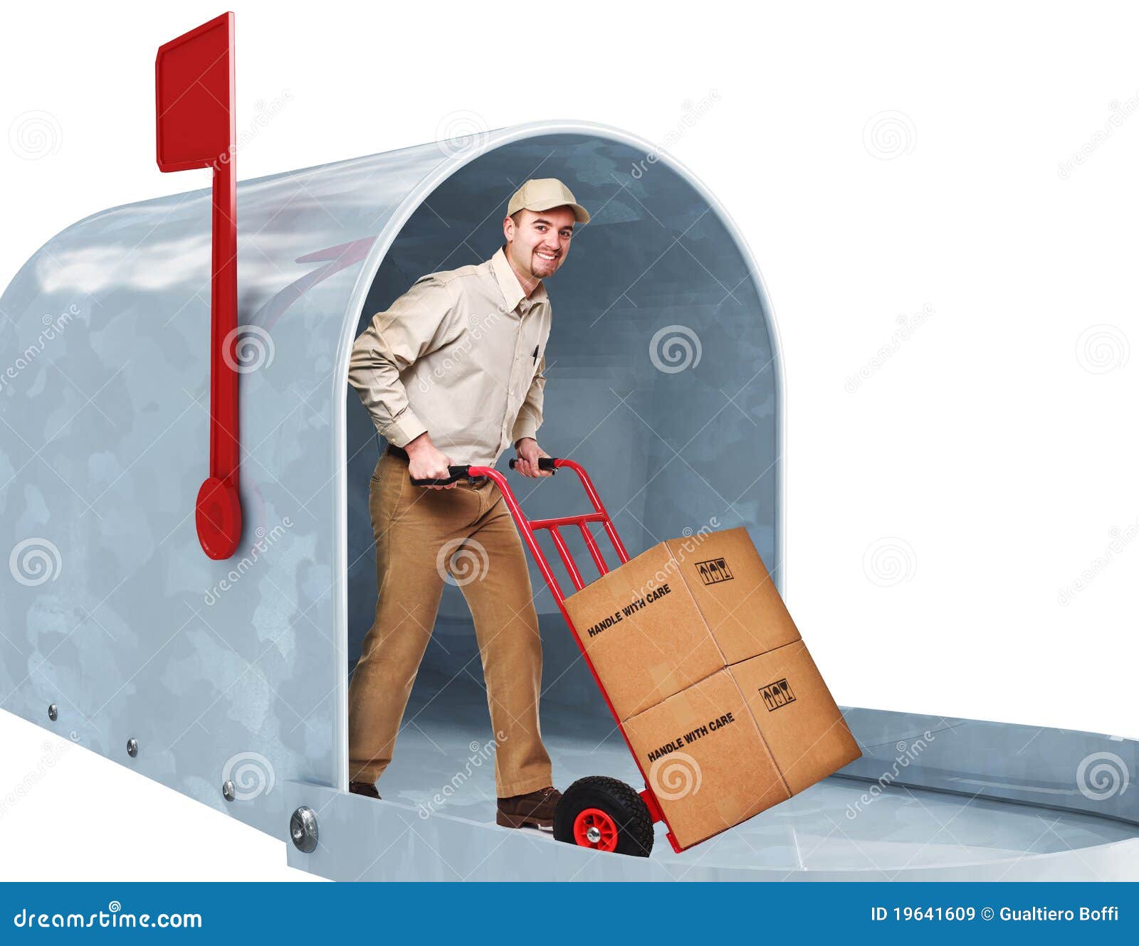 Home delivery stock image. Image of indutry, boxes, worker - 19641609