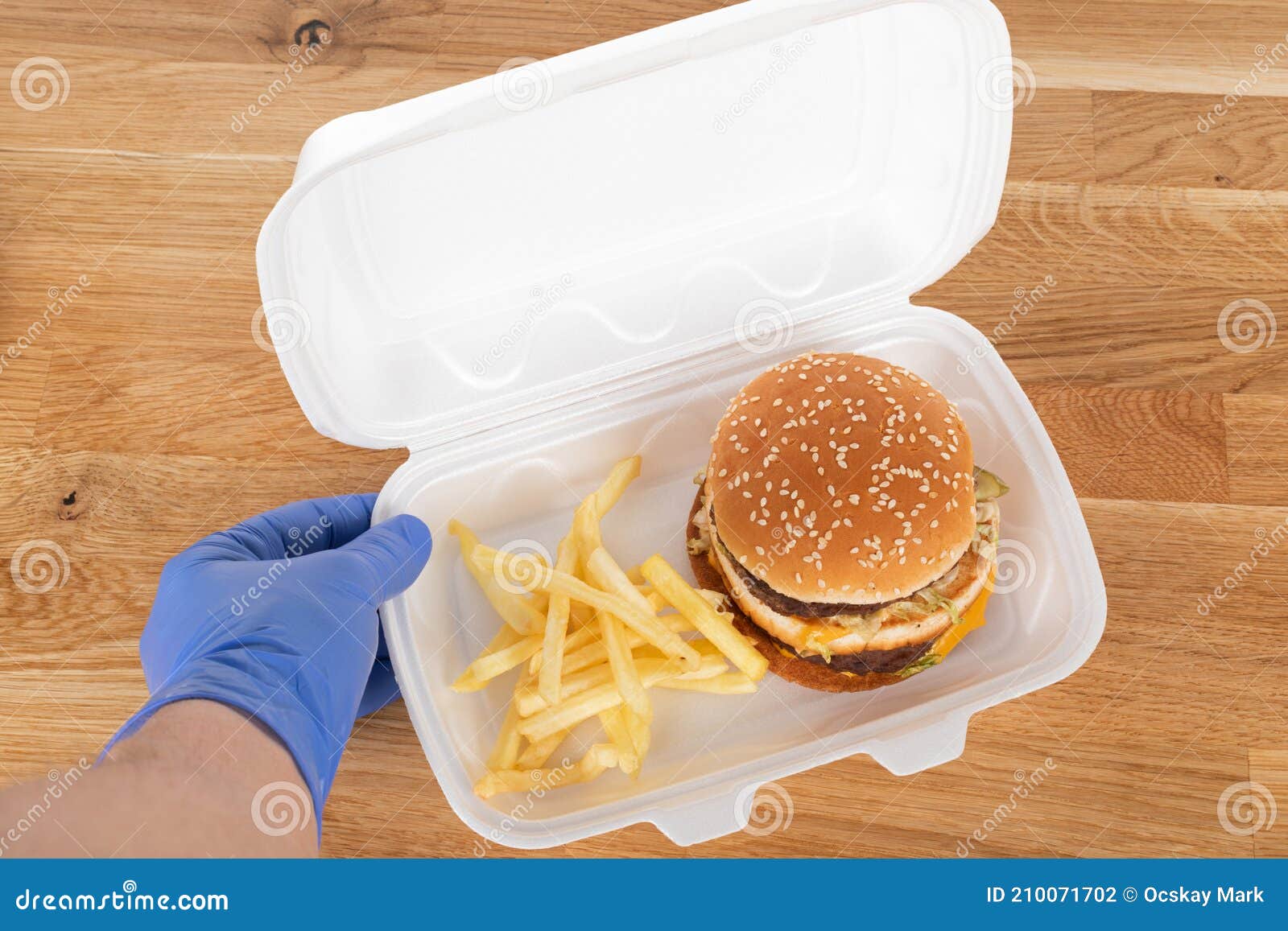 Home delivery burger stock photo. Image of burger, fast - 210071702