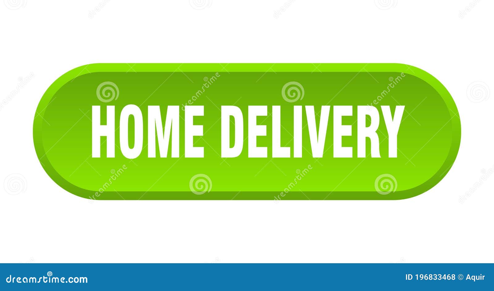 Home Delivery Button. Rounded Sign on White Background Stock Vector ...
