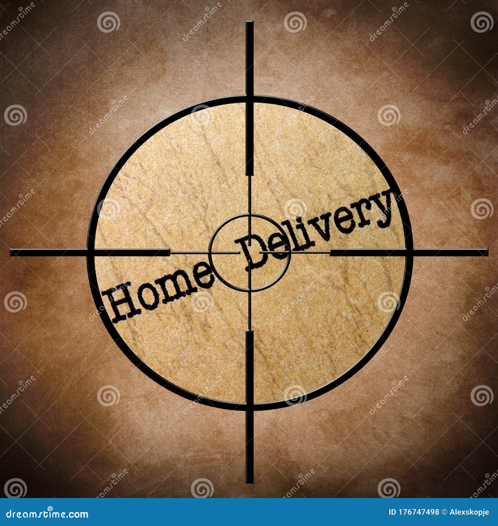Home delivery target stock photo. Image of sign, pizza - 176747498