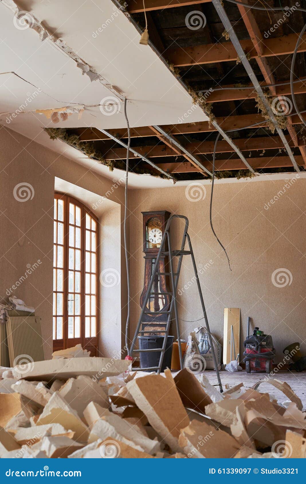 Home demolition debris stock image. Image of hurricane - 61339097