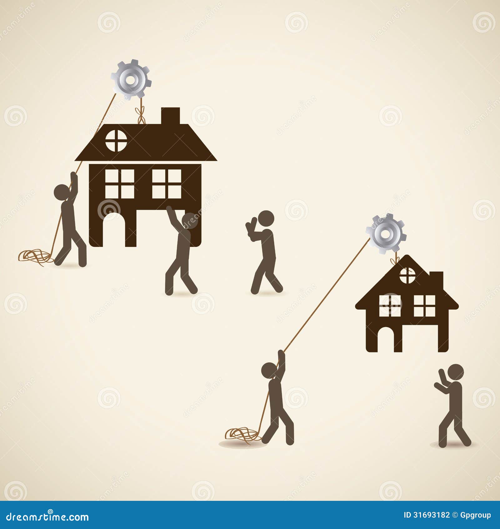 Home design stock vector. Illustration of industry, house - 31693182