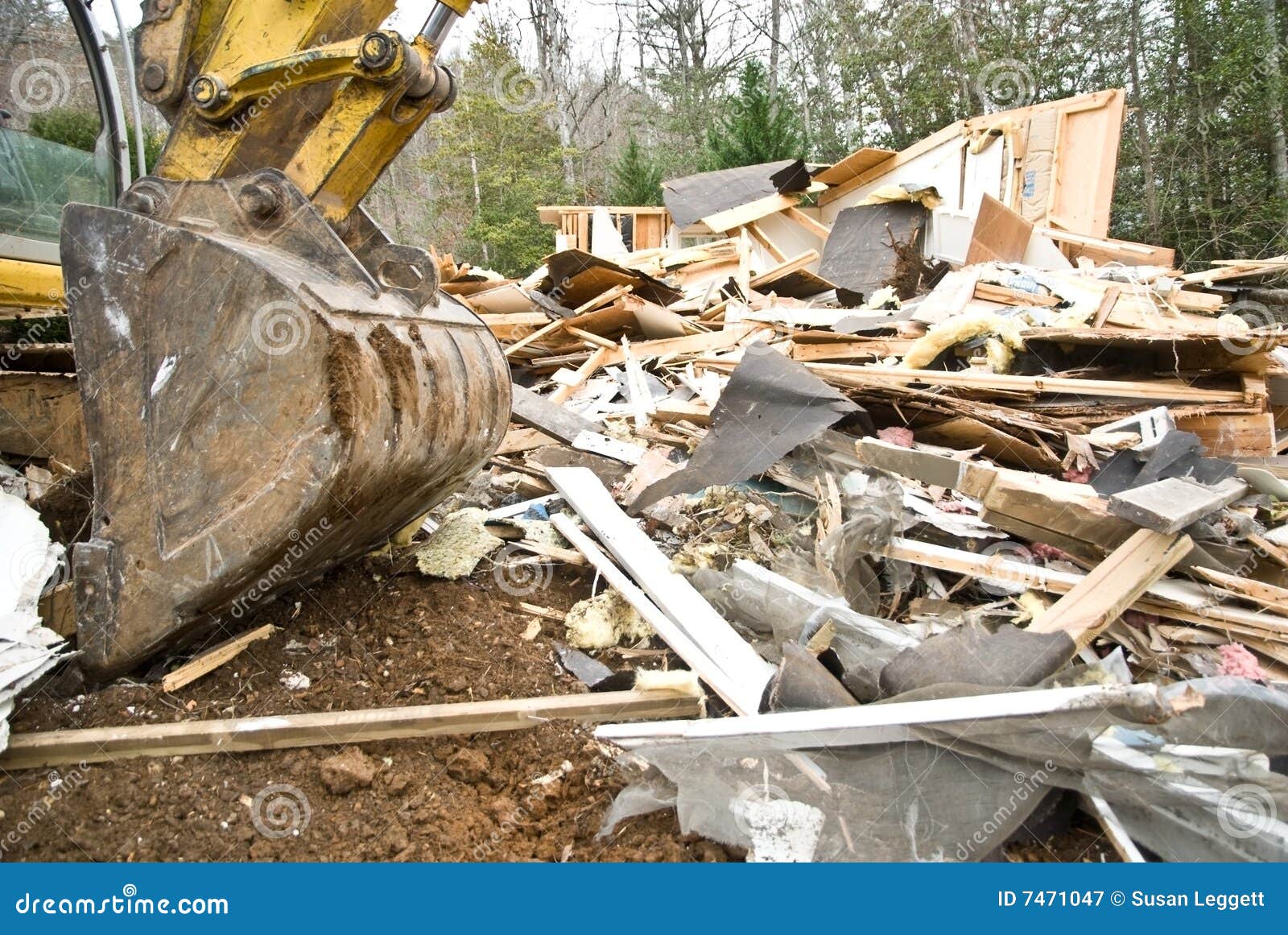 Home Destruction/Equipment stock image. Image of crane - 7471047