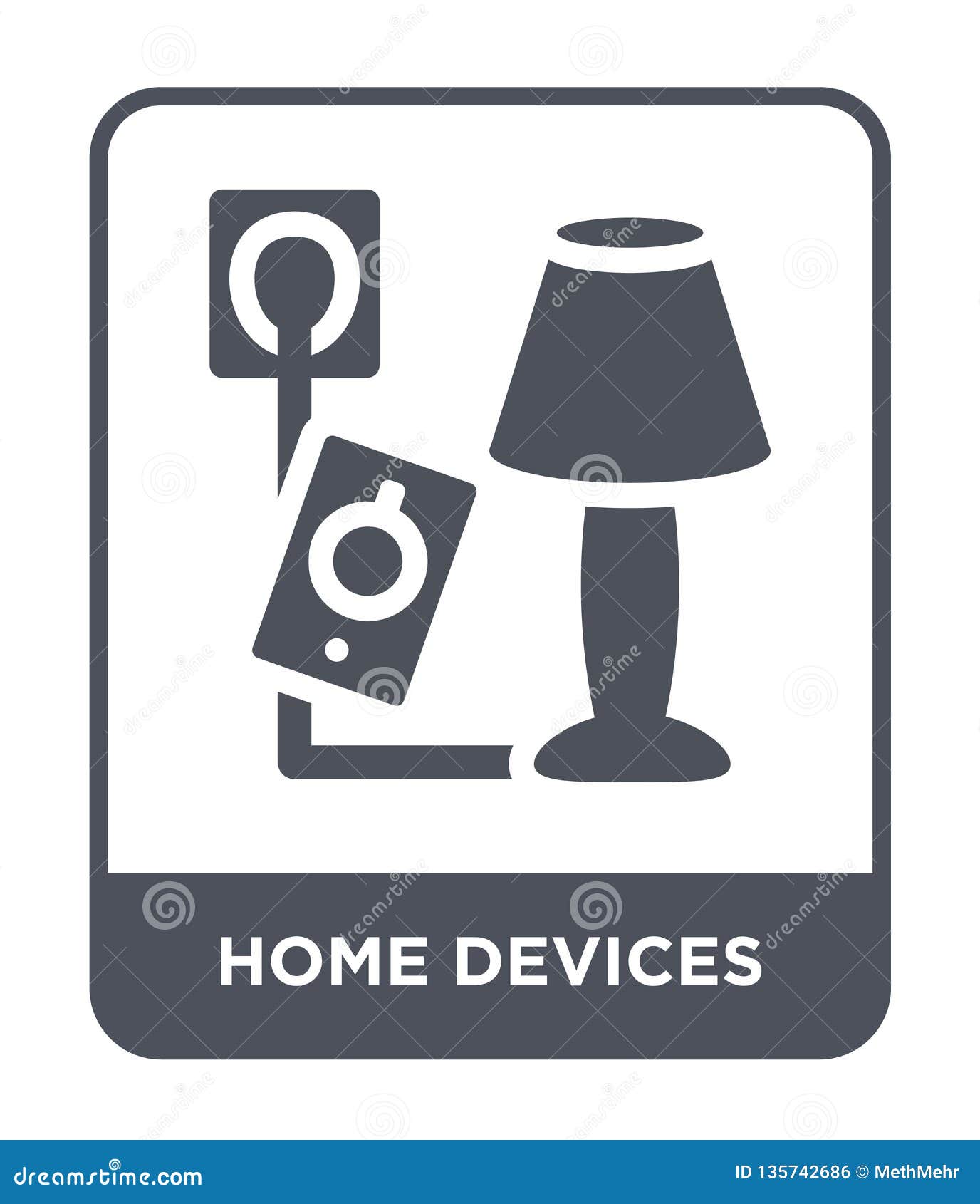 Home Devices Icon in Trendy Design Style. Home Devices Icon Isolated on ...