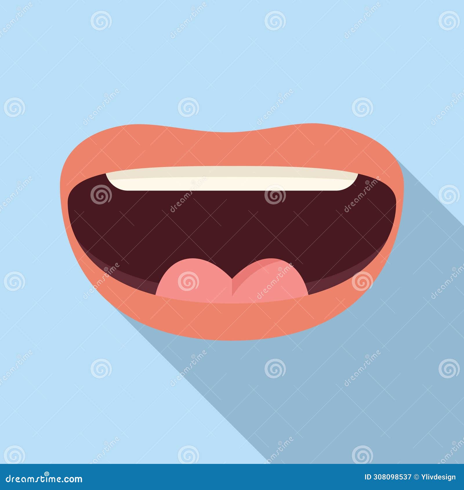 Home Diction Exercise Icon Flat Vector. Articulation Word Stock ...