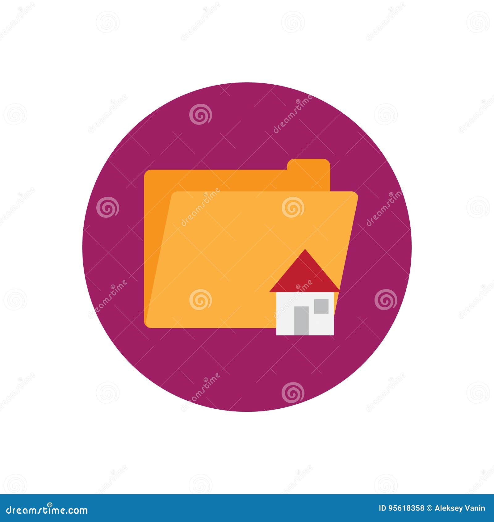 3D Circular Folder Icon Royalty-Free Stock Image | CartoonDealer.com ...