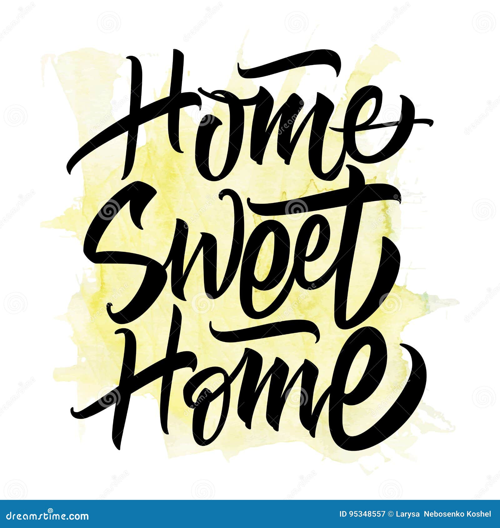 HOME Doce Ilustração Do Vetor Ilustração do Vetor - Ilustração de ...