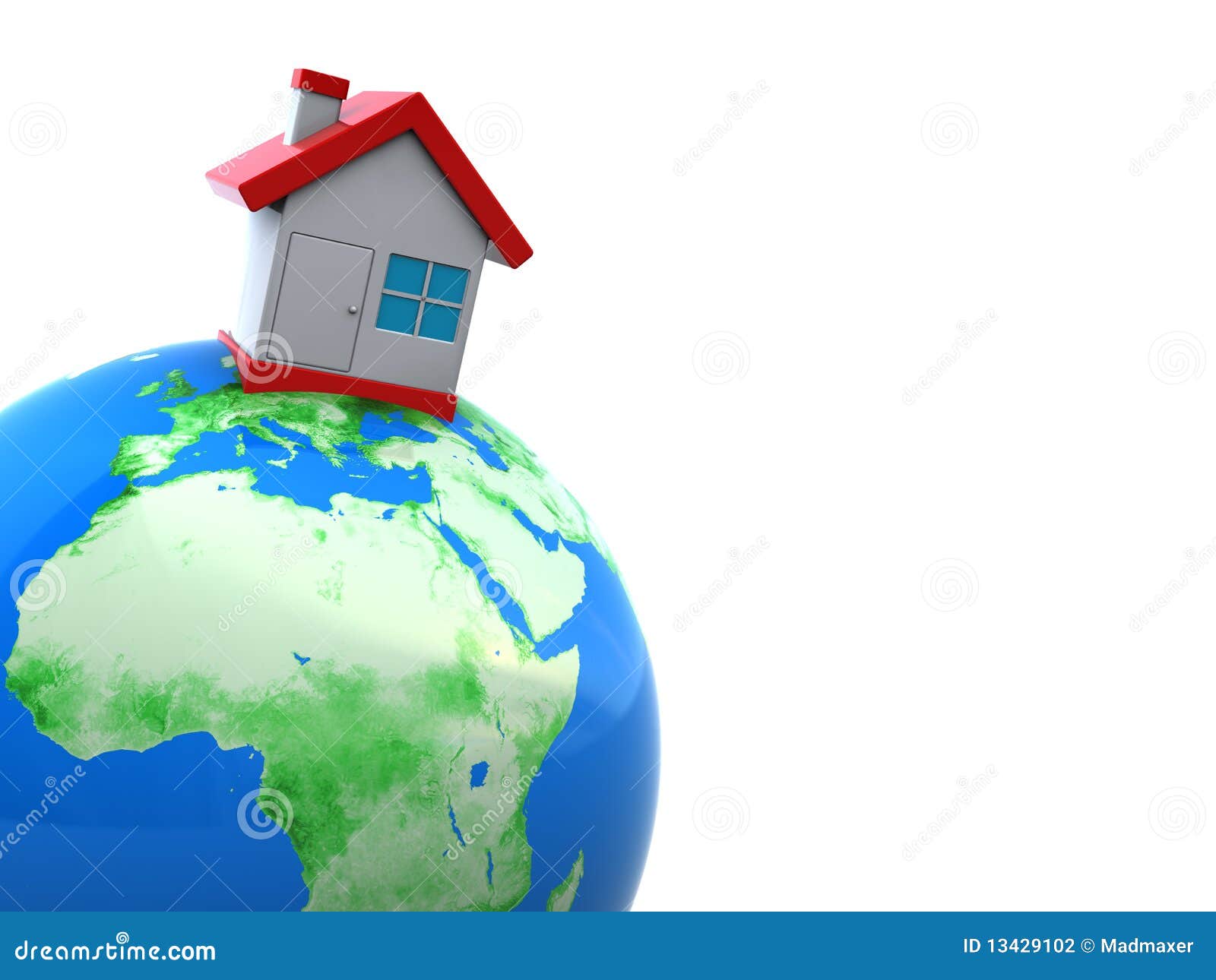 Home on earth stock illustration. Illustration of left - 13429102