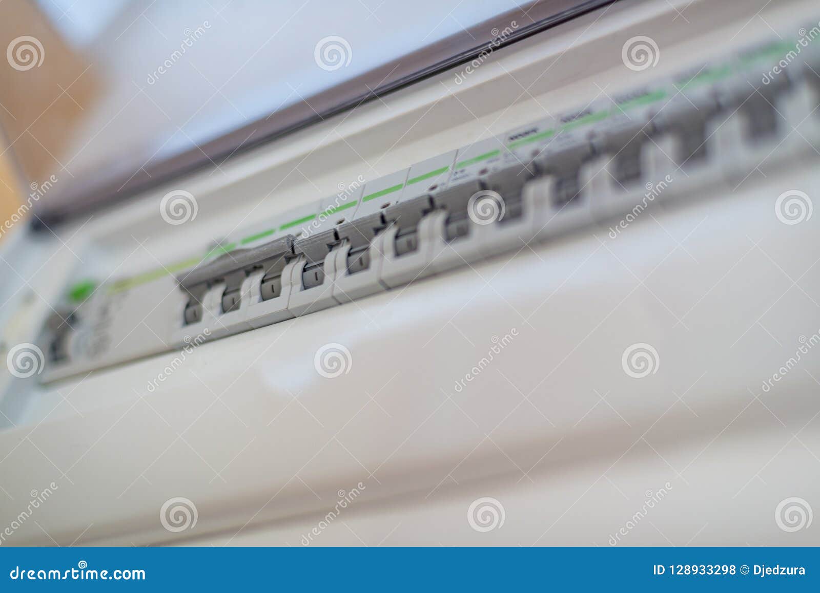 Home electric switches box stock photo. Image of power - 128933298
