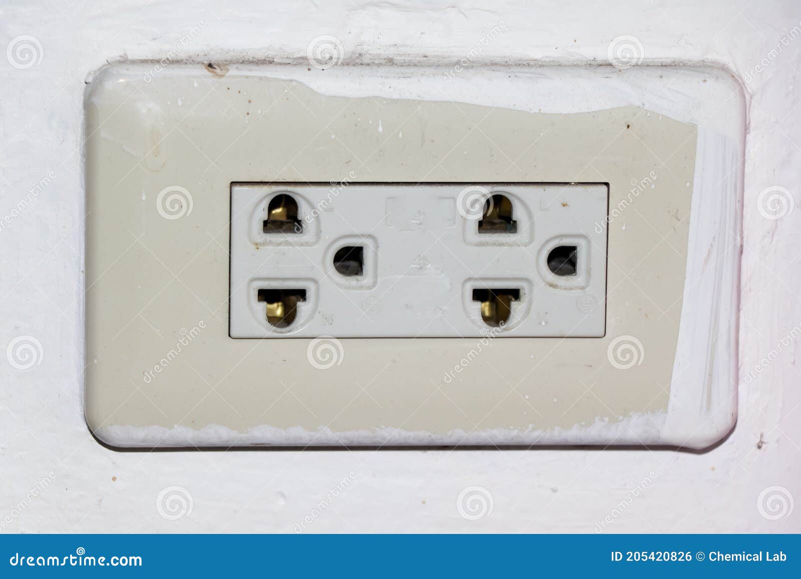 Home electrical sockets stock photo. Image of outlet - 205420826
