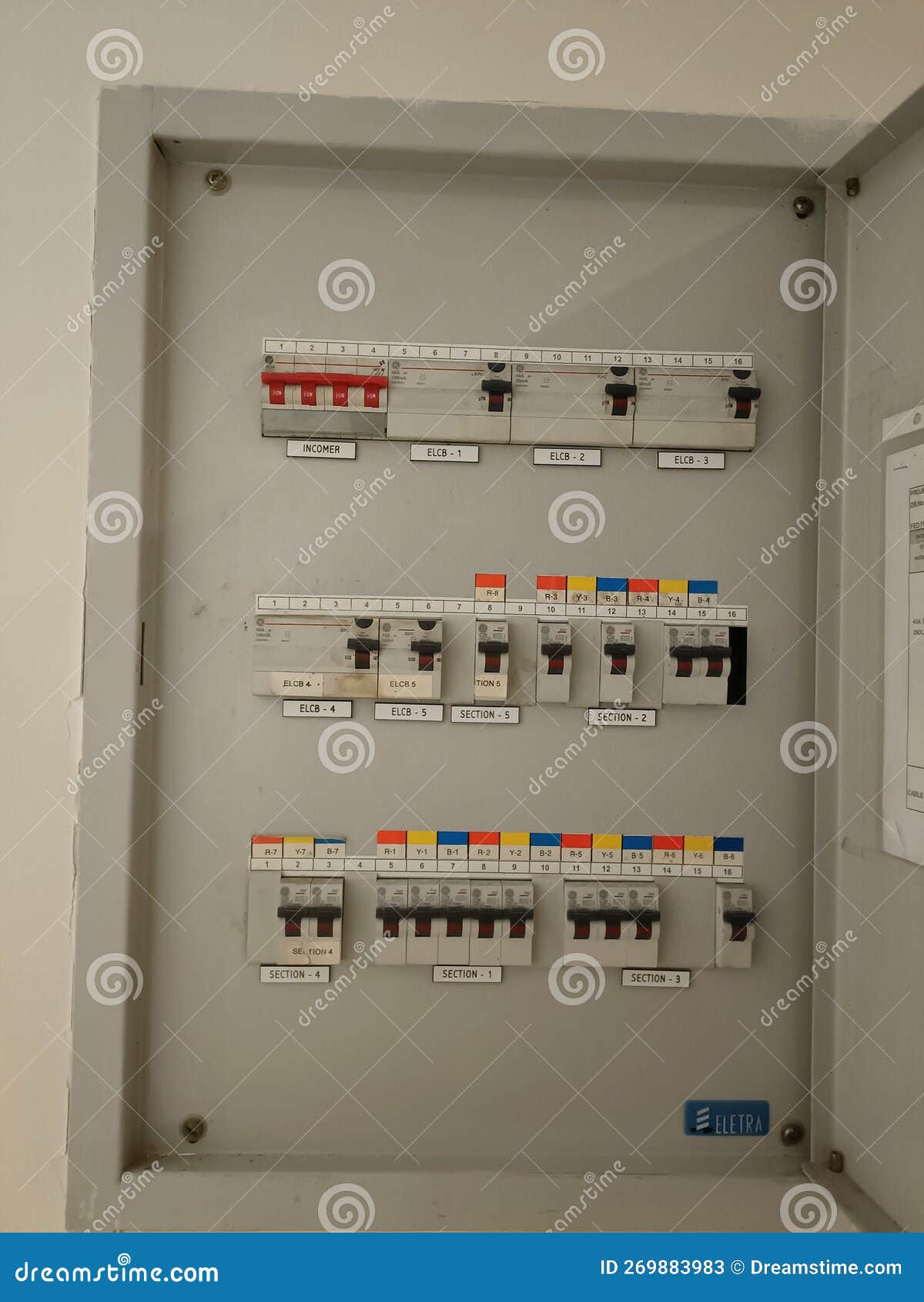 Home Electrical Switch Board Stock Image - Image of machine, home ...