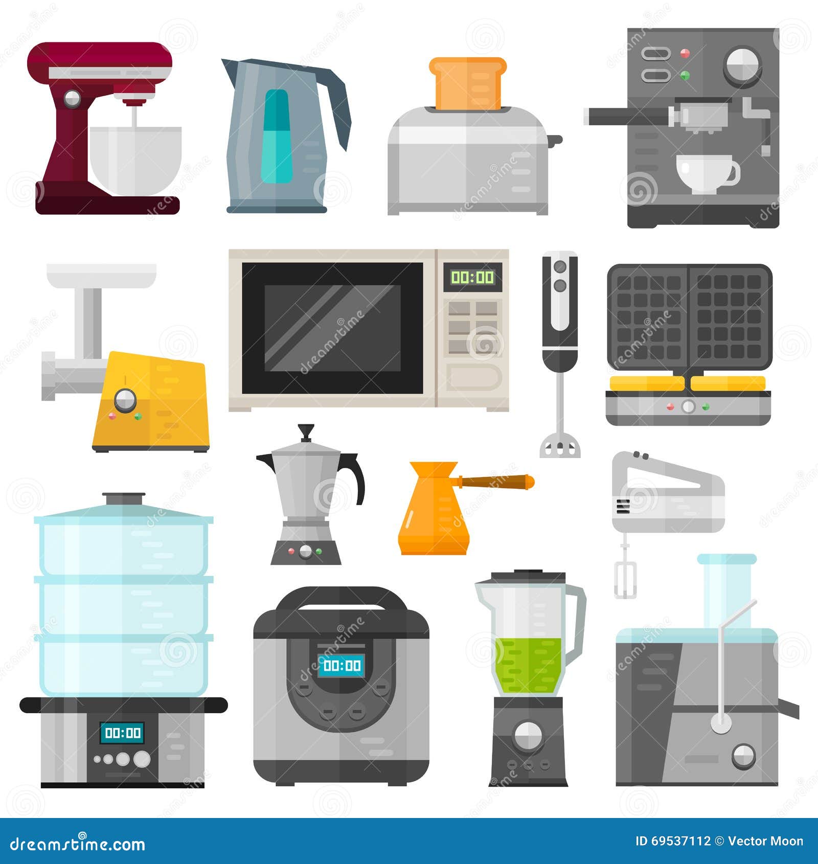 Home Electronics Appliances Elements Infographics Template Concept ...