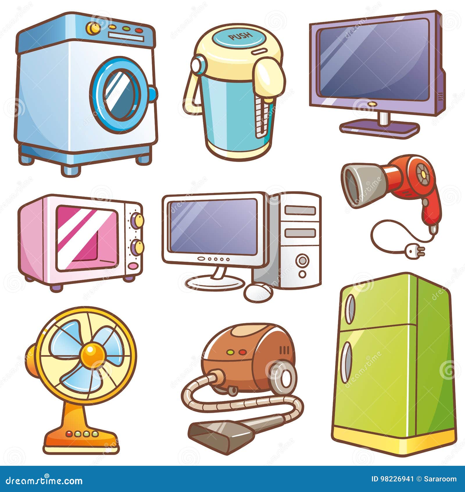 Home electronics stock vector. Illustration of education - 98226941