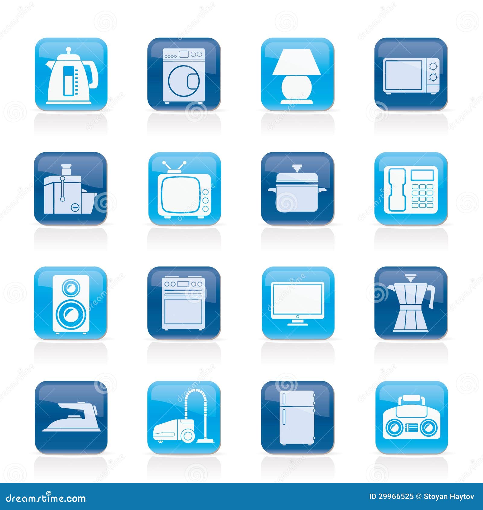 Home equipment icons stock vector. Illustration of household - 29966525